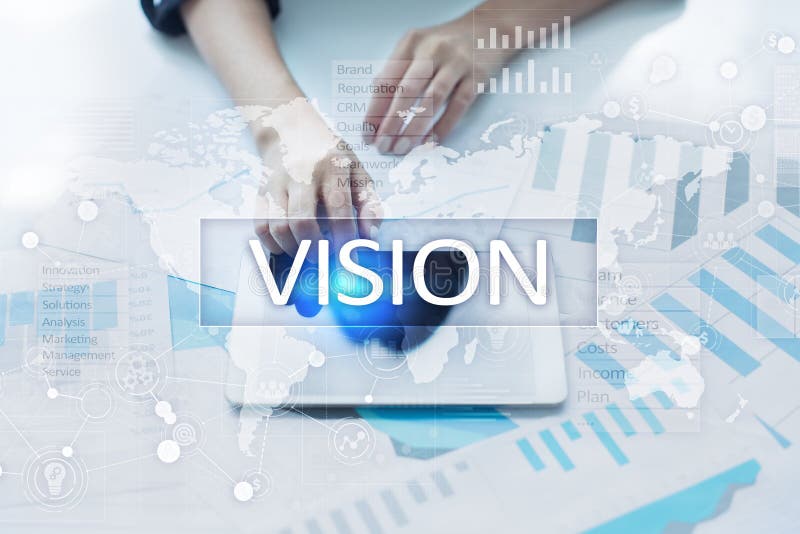 Vision Concept. Business, Internet and Technology Concept. Stock Image ...