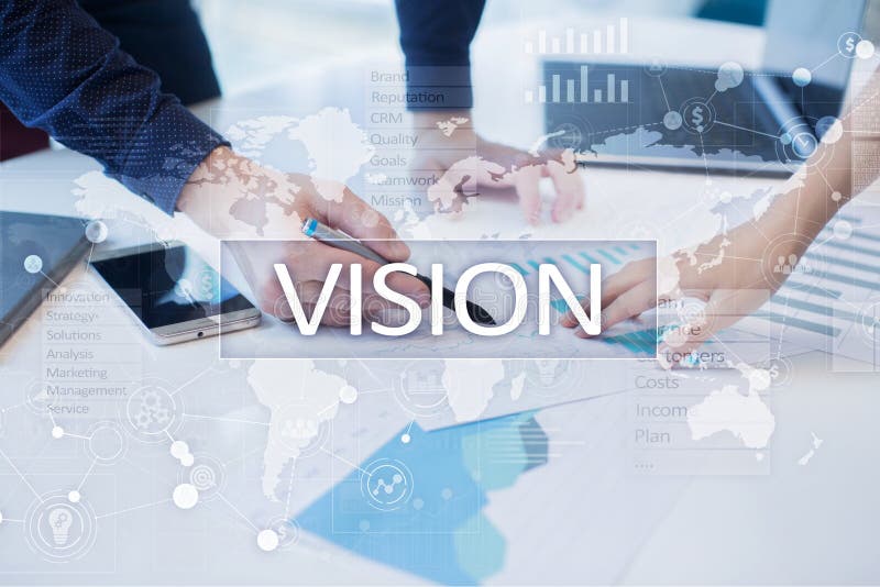 Vision Concept. Business, Internet and Technology Concept. Stock Image ...