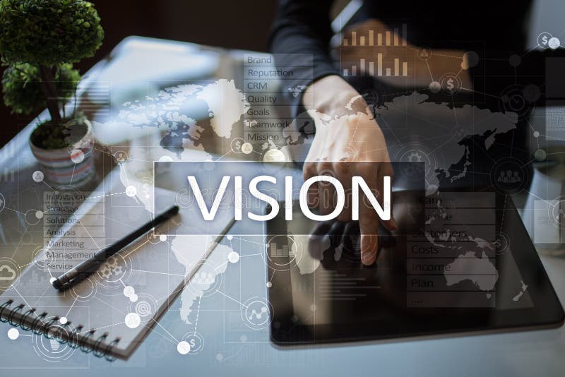Vision Concept. Business, Internet and Technology Concept. Stock Image ...