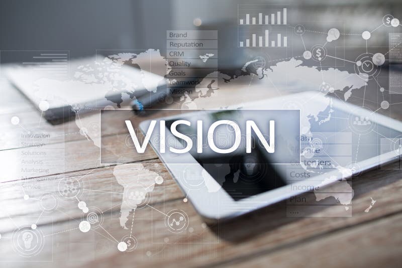 Vision Concept. Business, Internet and Technology Concept. Stock Image ...