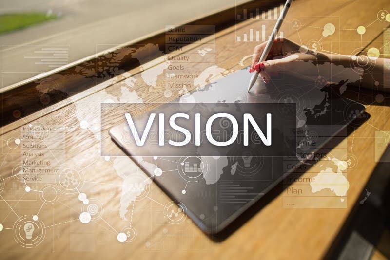 Vision Concept. Business, Internet and Technology Concept. Stock Image ...
