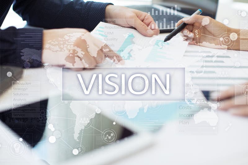 Vision Concept. Business, Internet and Technology Concept. Stock Image ...