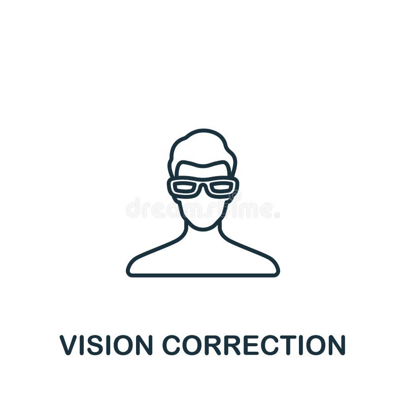 Vision Correction Icon. Line Simple Icon for Templates, Web Design and ...