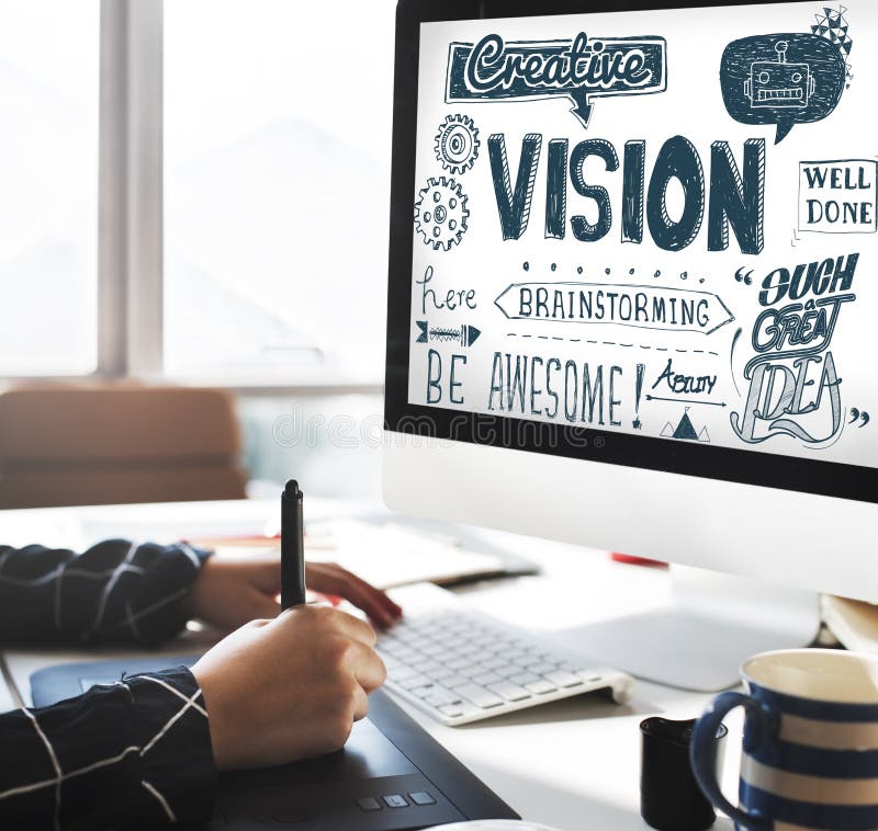 Vision Creative Ideas Inspiration Target Concept Stock Image - Image of ...