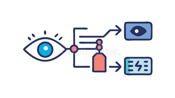 Vision and Data Processing, Symbolizing Intelligent Insights, Vector ...