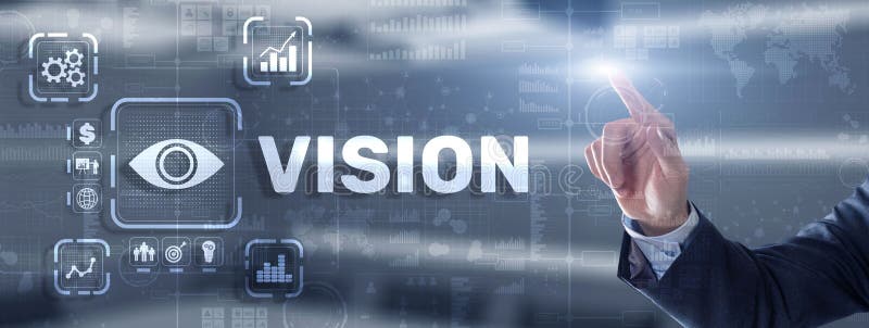 Vision Direction Future Business Inspiration Motivation Concept Stock ...