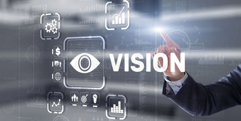 Vision Direction Future Business Inspiration Motivation Concept Stock ...