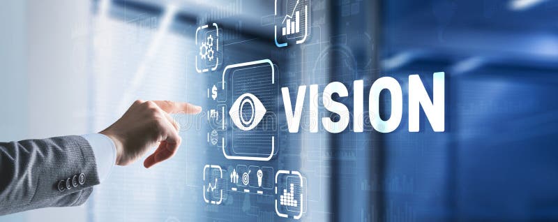 Vision Direction Future Business Inspiration Motivation Concept Stock ...
