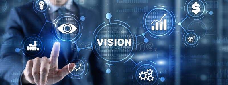 Vision Direction Future Business Inspiration Motivation Concept Stock ...