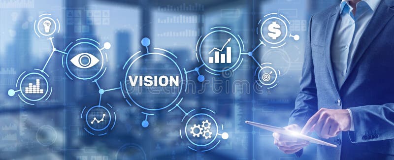Vision Direction Future Business Inspiration Motivation Concept Stock ...