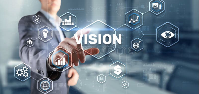 Vision Direction Future Business Inspiration Motivation Concept Stock ...