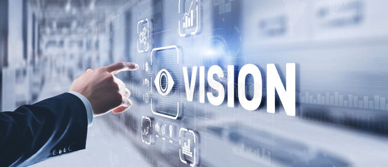 Vision Direction Future Business Inspiration Motivation Concept Stock ...