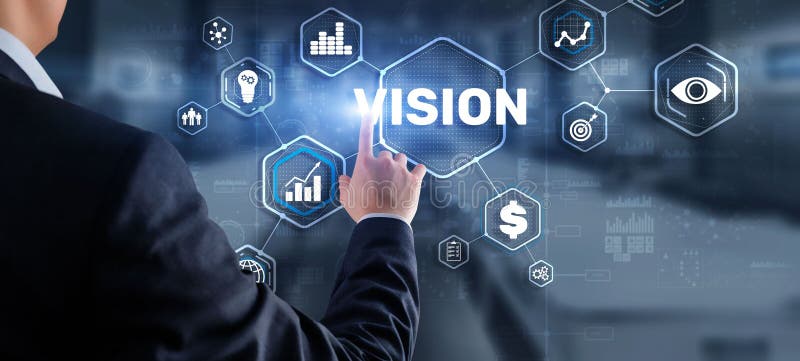 Vision Direction Future Business Inspiration Motivation Concept Stock ...