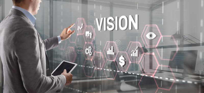 Vision Direction Future Business Inspiration Motivation Concept Stock ...