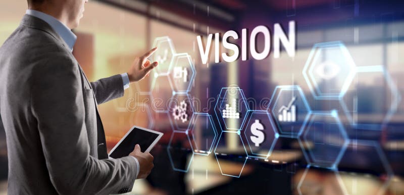 Vision Direction Future Business Inspiration Motivation Concept Stock ...