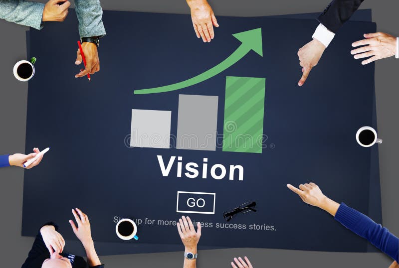 Vision Direction Future Inspiration Mission Plan Concept Stock Photo ...