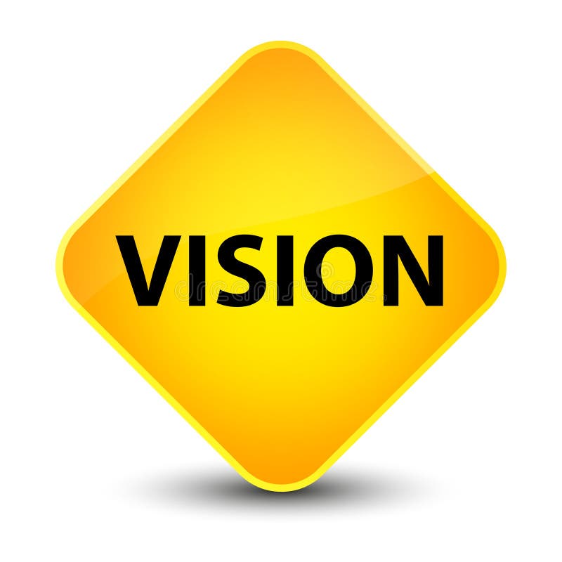 Vision Elegant Yellow Diamond Button Stock Illustration - Illustration ...