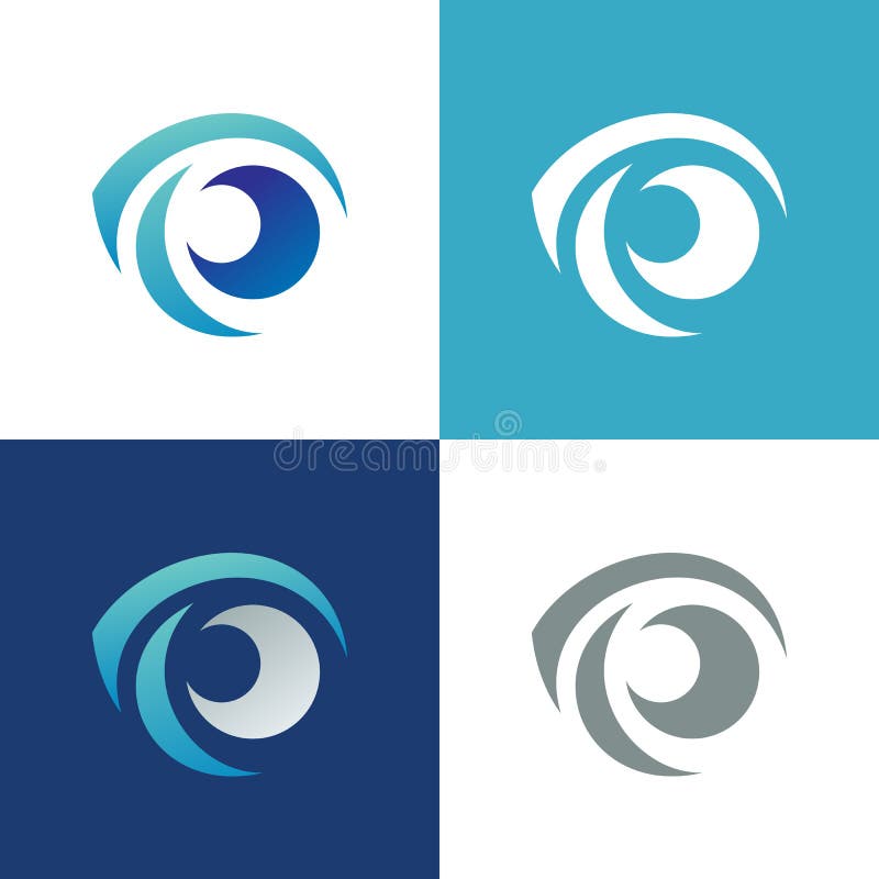 Vision Eye Logo Template, Abstract Optic Icon - Vector Stock Vector ...