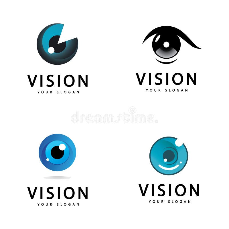 Vision Eye Vector Logo Vector Design Stock Illustration - Illustration ...