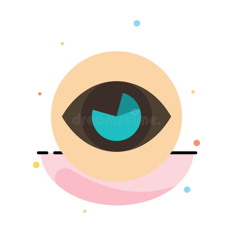 Vision, Eye, View, Reality, Look Abstract Flat Color Icon Template ...