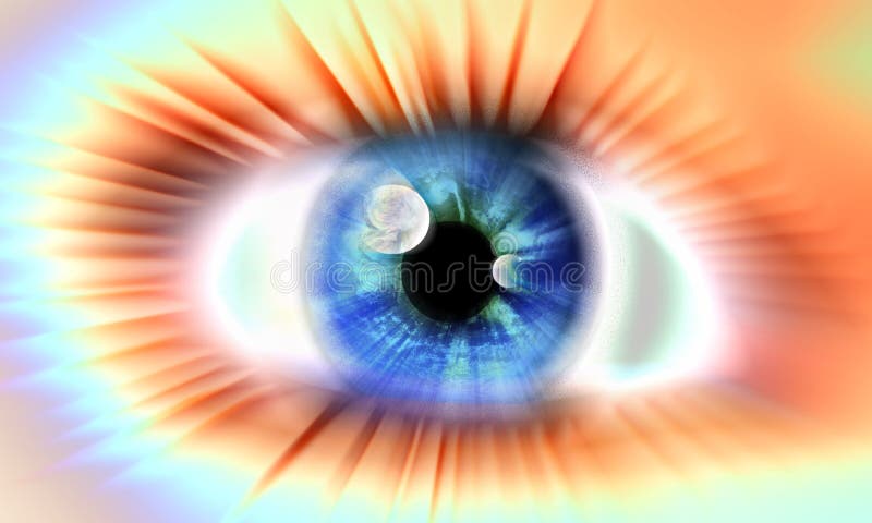 The vision of fright stock photo. Image of woman, zoom - 595846