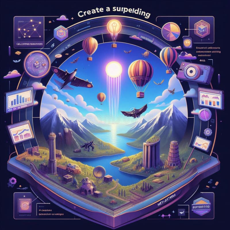 VISION of FUTURE stock illustration. Illustration of metadata - 315529623