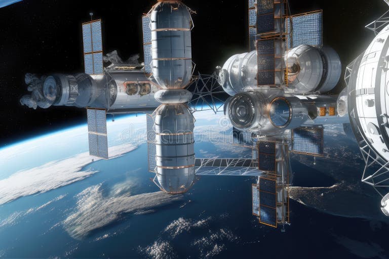 A Vision of the Future, with Space Stations and Habitats Spanning the Solar System, Supporting ...