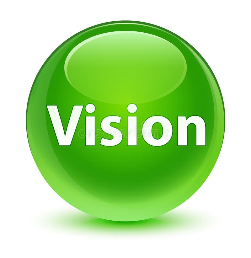 Vision Glassy Green Round Button Stock Illustration - Illustration of ...