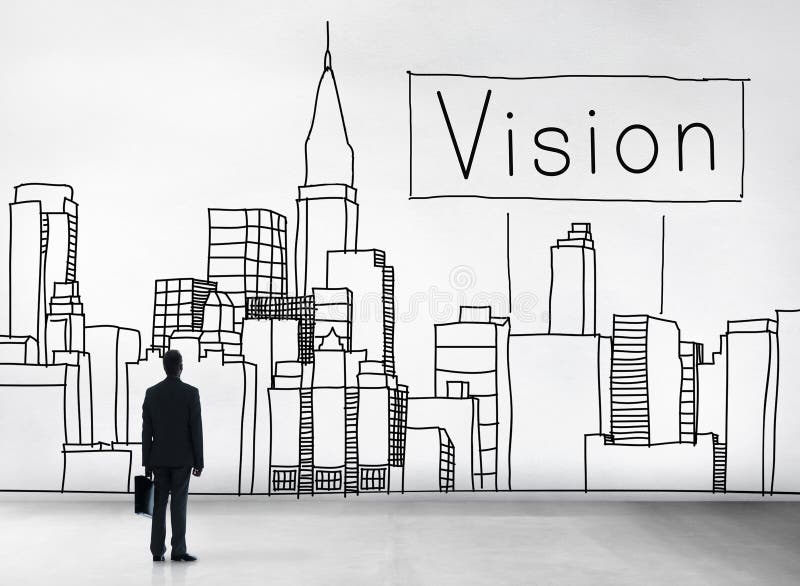 Vision Goals Building City Urban Concept Stock Illustration ...