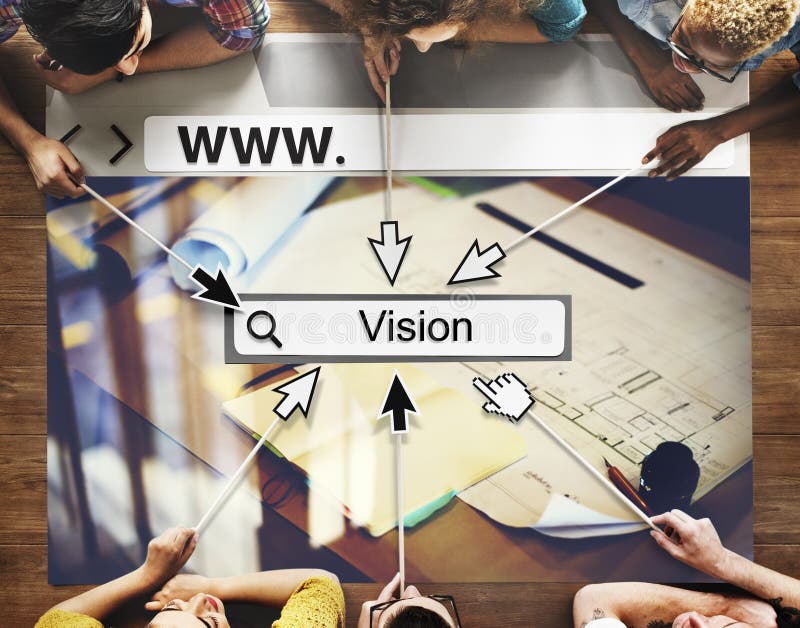 Vision Goals Inspiration Mission Motivation Ideas Concept Stock Photo ...