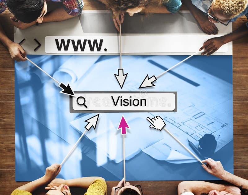 Vision Goals Inspiration Mission Motivation Ideas Concept Stock Photo ...