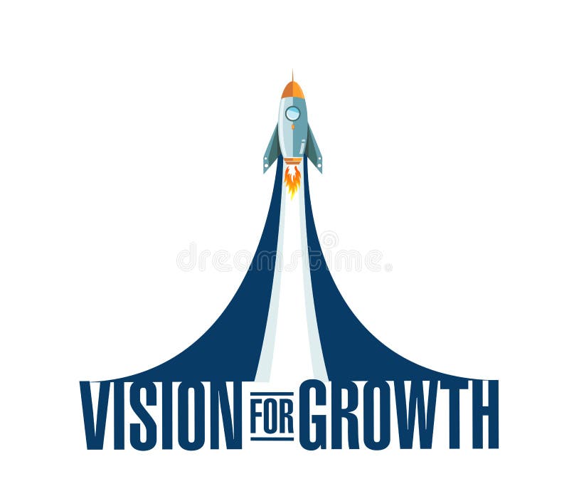 Vision for Growth Diagram Plan Concept Stock Illustration ...
