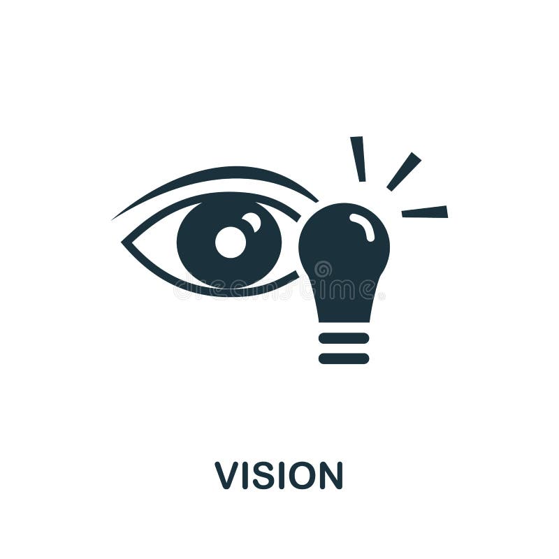Vision Icon. Simple Illustration from Startup Collection. Creative ...