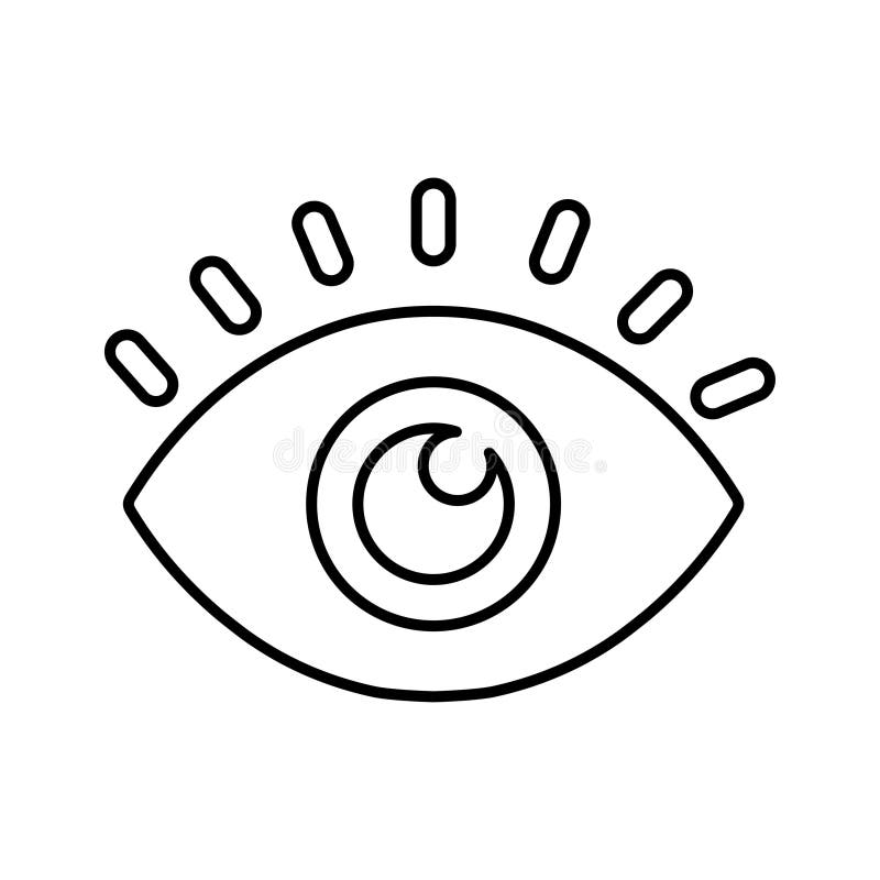 Vision icon stock illustration. Illustration of line - 273353575