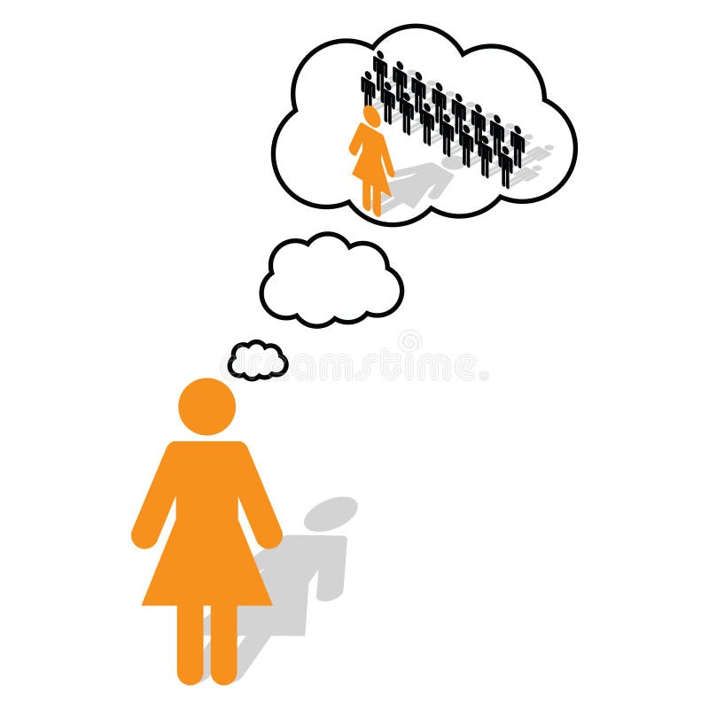 Vision, ideas and thinking stock illustration. Illustration of dream ...