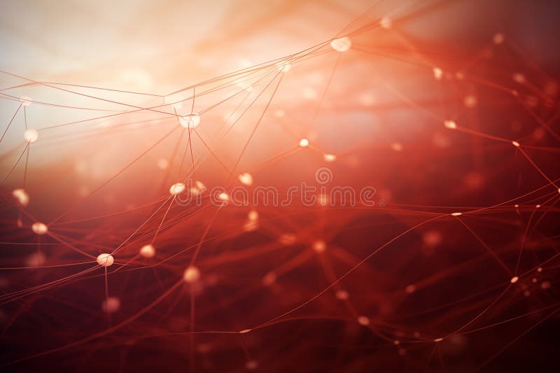 Vision Image Illustrating Concept of Interconnectedness with Flowing ...