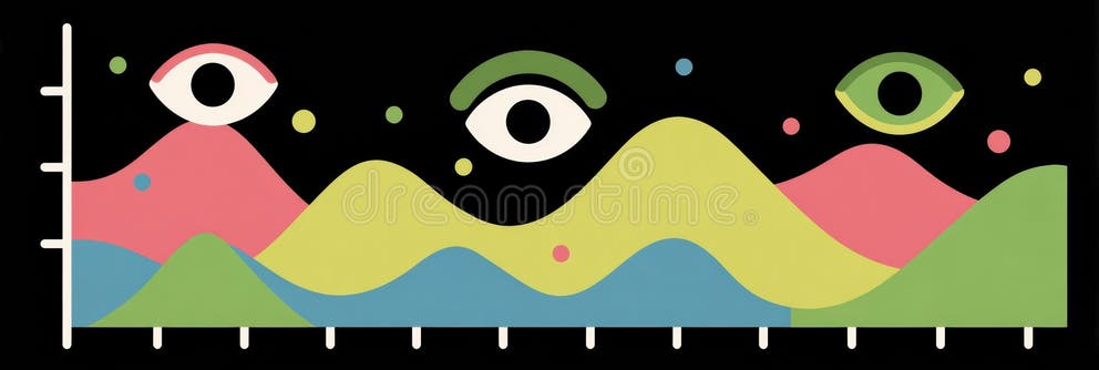 Vision Improvement Graph Displaying Eye Symbols in a Minimal Flat Style ...