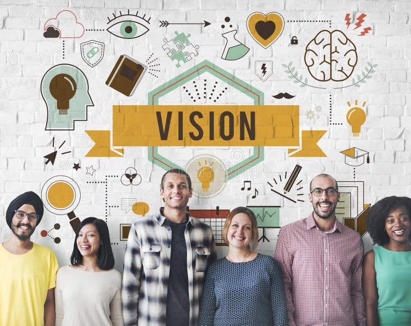 Think Big Concept with Businessman Stock Image - Image of vision ...
