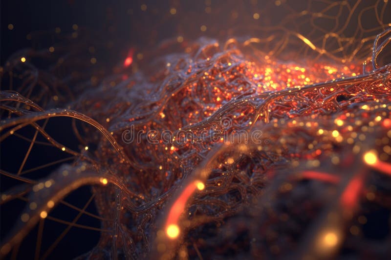 The World Where Flow the Information. a Vision of the Internet Stock ...