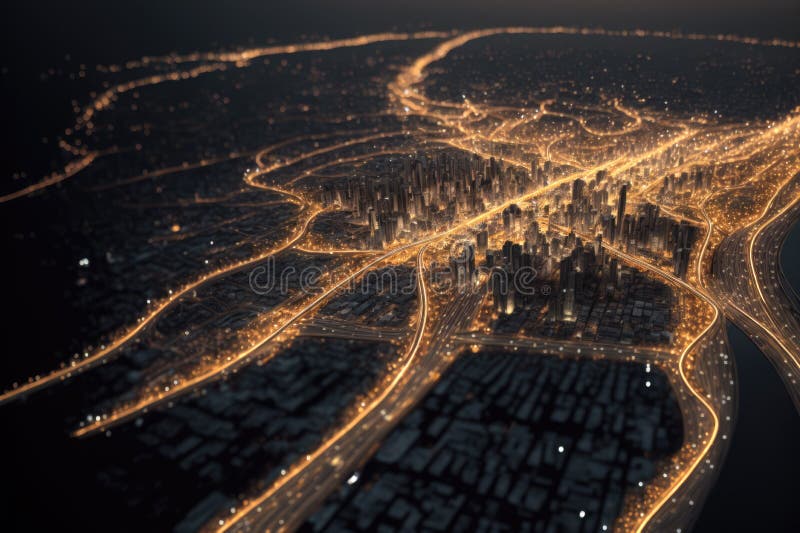 The World Where Flow the Information. a Vision of the Internet Stock ...