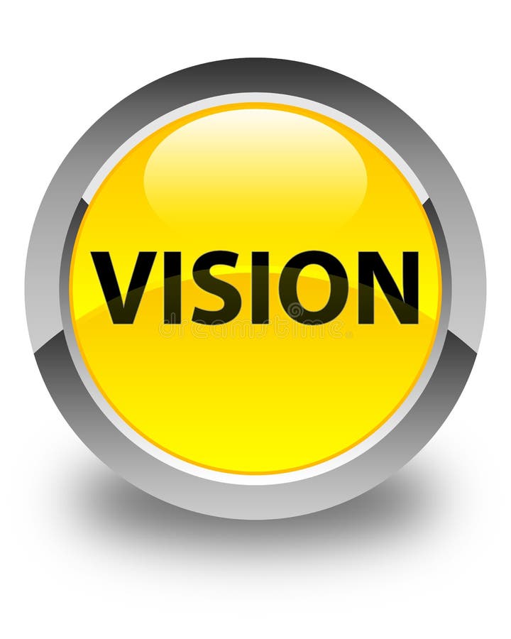 Vision Glossy Red Round Button Stock Illustration - Illustration of ...