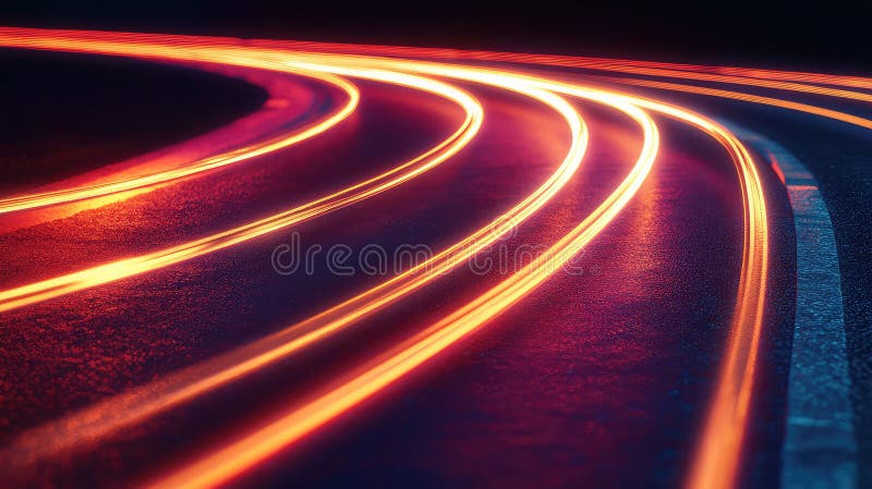 Vision lighting up roadmap stock illustration. Illustration of ...