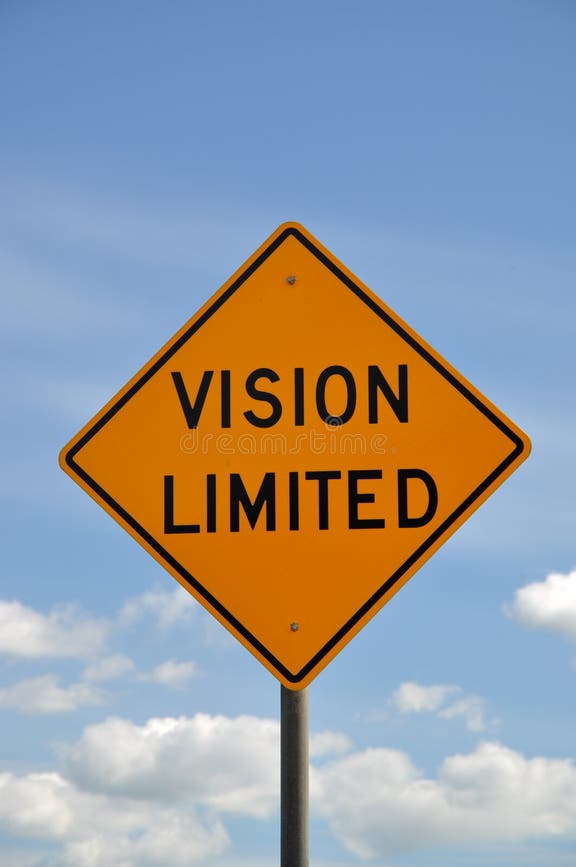 Vision limited stock photo. Image of road, sign, pole - 25681802