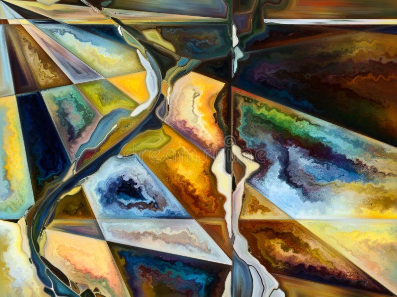 Vision of Living Canvas stock illustration. Illustration of colorful ...