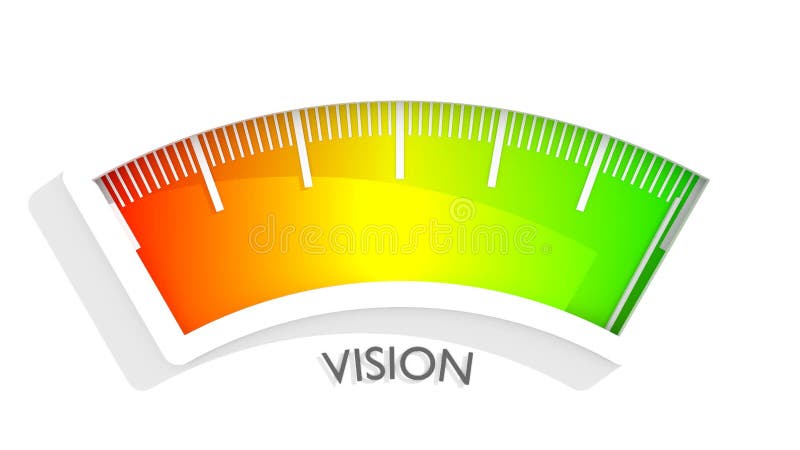 Vision Measuring Device with Arrow and Scale. Stock Footage - Video of ...