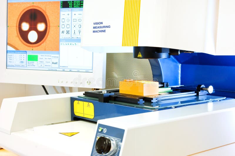 Vision measuring system stock image. Image of instrumentation - 15325555