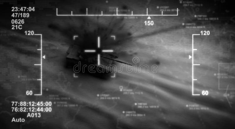 Vision of a Military Drone. Stock Illustration - Illustration of force ...