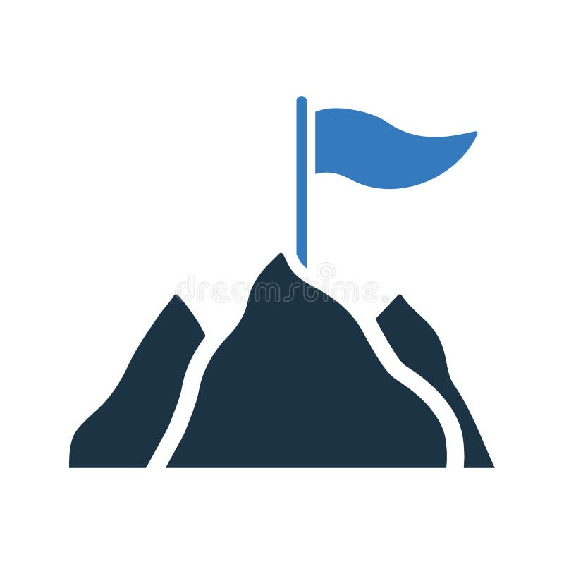 Vision, Mission, Flag Icon. Simple Editable Vector Design Isolated on a ...