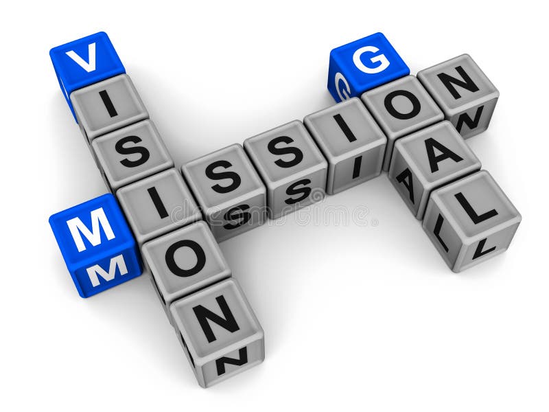 Vision mission goal stock illustration. Illustration of values - 26063557
