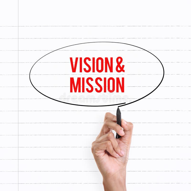 Vision & Mission, Hand Writing Notes Stock Image - Image of formula ...